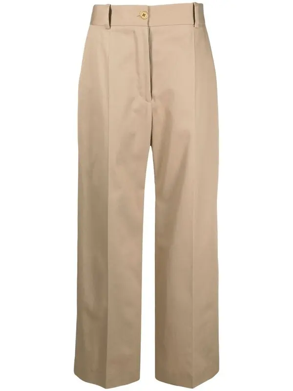 PATOU Wide-leg Tailored Trousers - Neutrals
