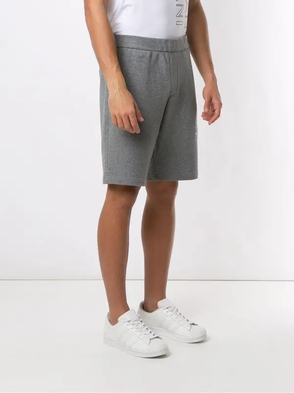 Armani Exchange Logo-embroidered Track Shorts - Grey