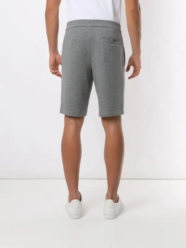 Armani Exchange Logo-embroidered Track Shorts - Grey
