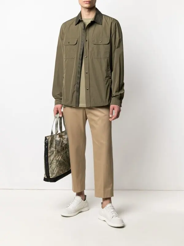 Woolrich Lightweight Cotton Shirt Jacket - Green