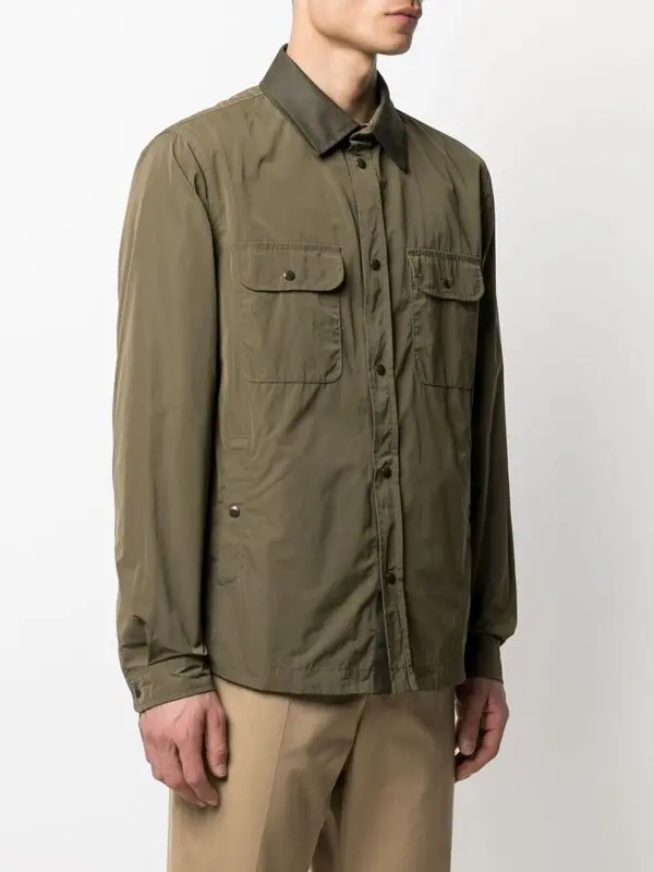 Woolrich Lightweight Cotton Shirt Jacket - Green