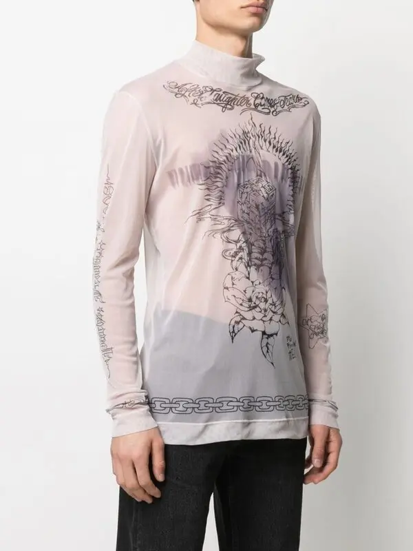 Givenchy Graphic-print High Neck T-shirt