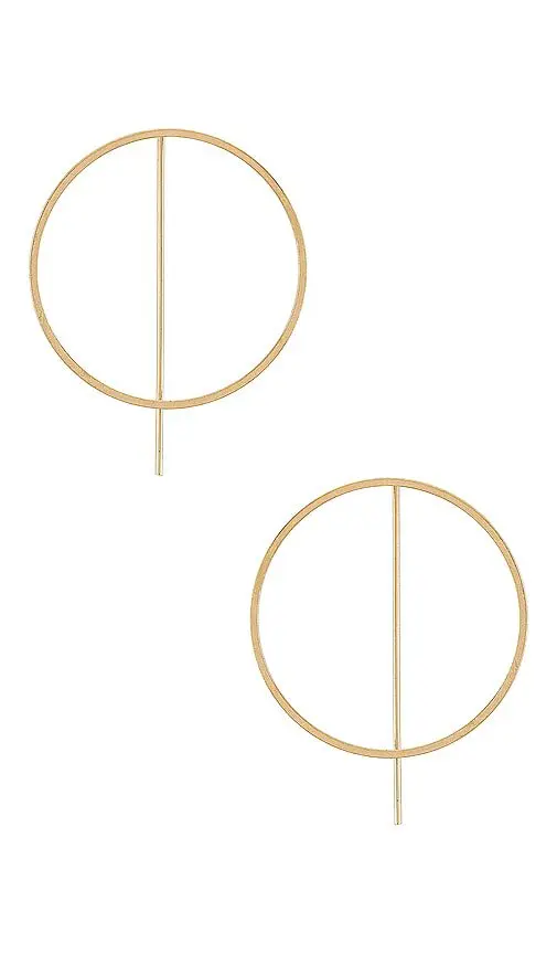 8 Other Reasons Lights Out Hoop Earrings - Gold