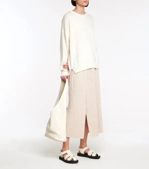 THE ROW Fisherman Leather Sandals - White