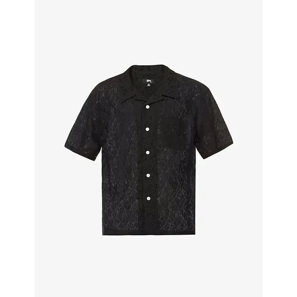 StÜssy Floral-pattern Cotton-blend Lace Shirt
