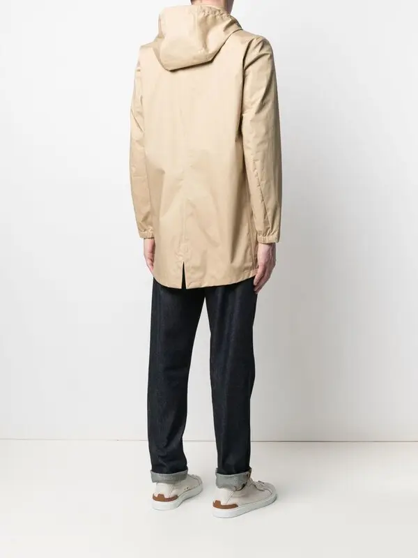 Woolrich Press Stud Fastening Hooded Coat