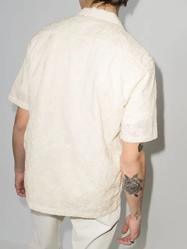 SUNFLOWER Space Floral-embroidered Shirt