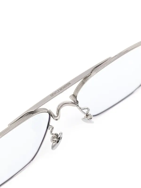 Gentle Monster Sailor 02 Navigator-Frame Glasses - Silver