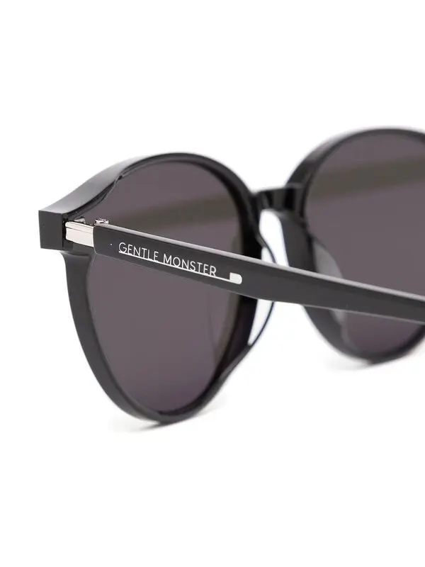 Gentle Monster Slo 01 Round-Frame Sunglasses - Black  display picture 3