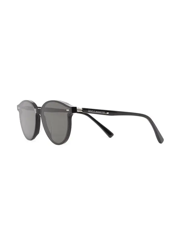 Gentle Monster Slo 01 Round-Frame Sunglasses - Black | Editorialist