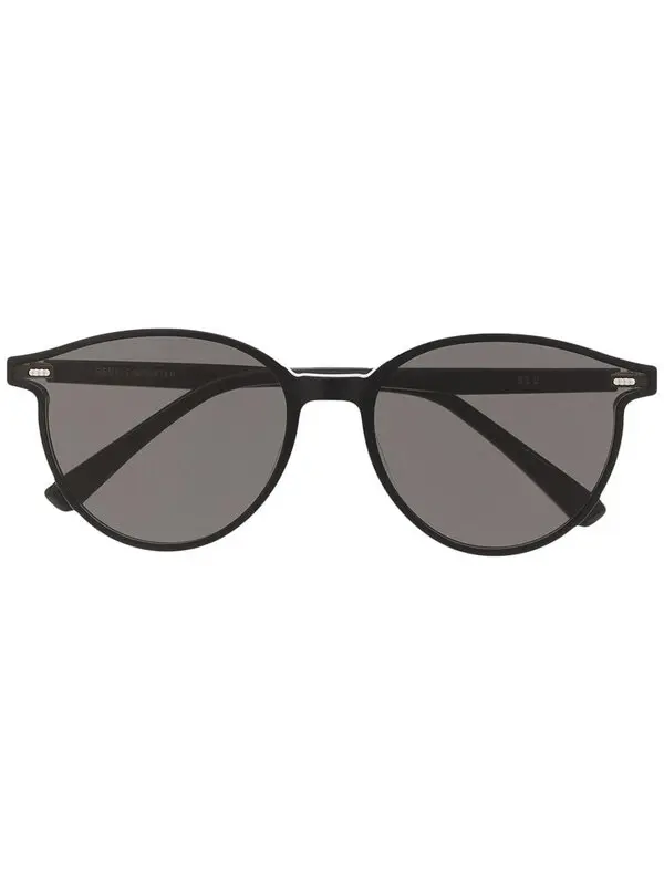 Gentle Monster Slo 01 Round-Frame Sunglasses - Black | Editorialist