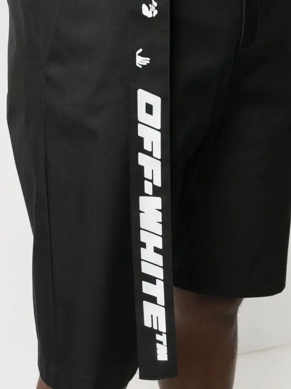 Off-White Knee-length Chino Shorts