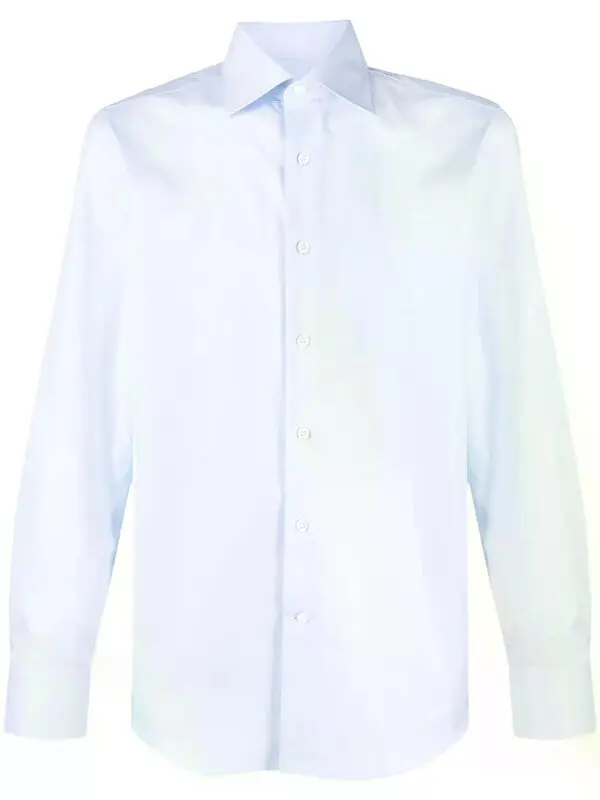 Canali Long-sleeved Cotton Shirt