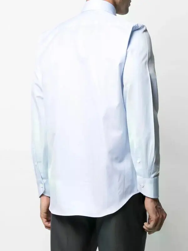 Canali Long-sleeved Cotton Shirt