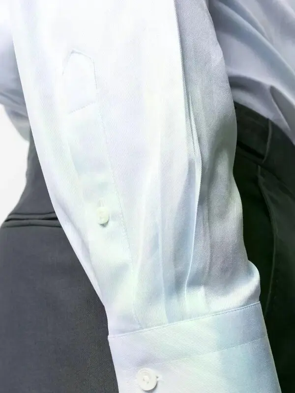 Canali Long-sleeved Cotton Shirt