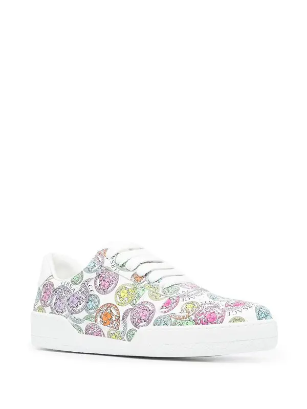 Versace Medusa Print Lace-up Sneakers