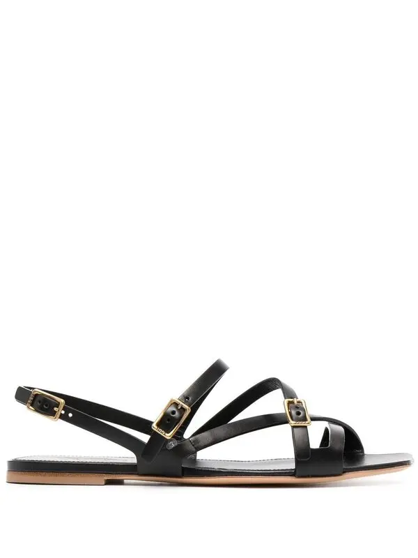 TOD'S Crossover Buckled Sandals