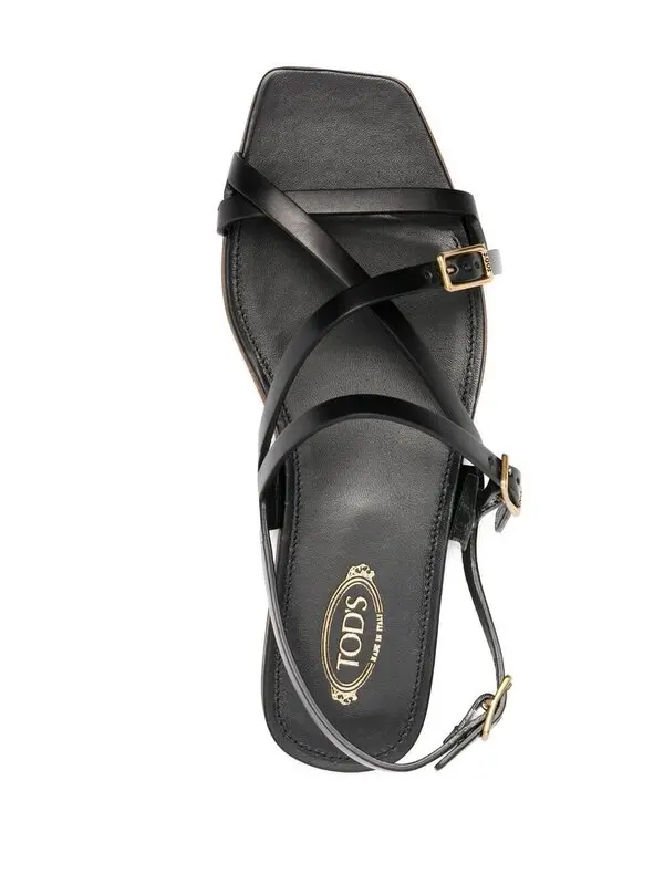 TOD'S Crossover Buckled Sandals