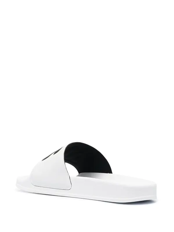 MSGM Logo-print Slides - White