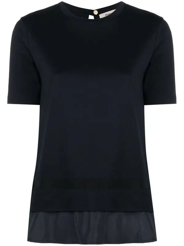 Herno Layered Short-sleeve Top