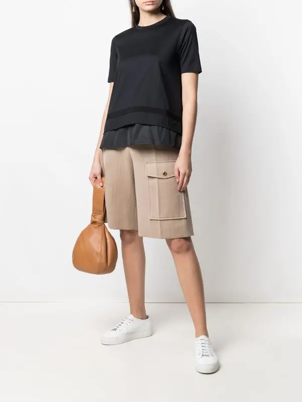 Herno Layered Short-sleeve Top