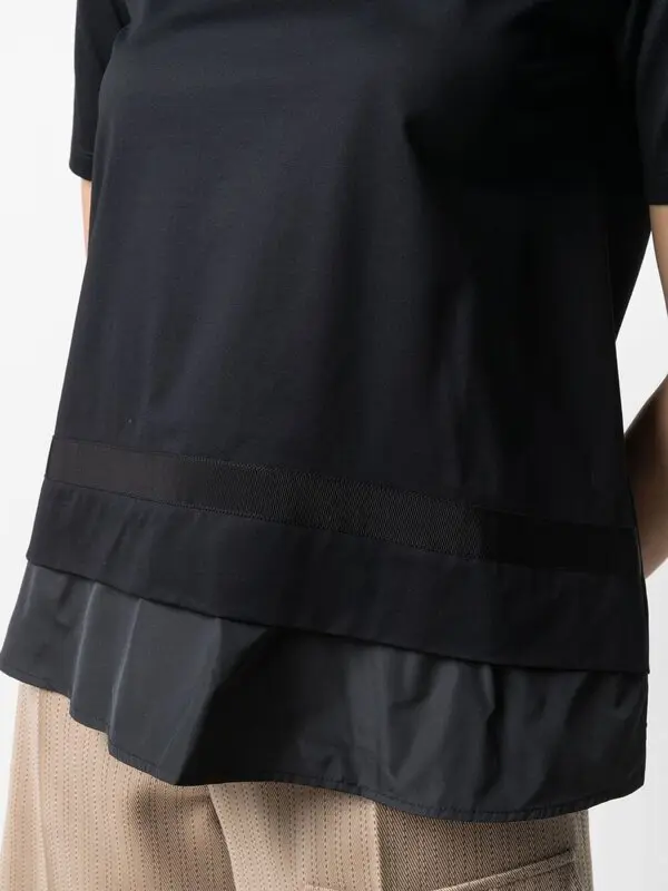 Herno Layered Short-sleeve Top