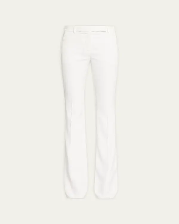 Alexander McQueen Leaf Crepe Suiting Pants