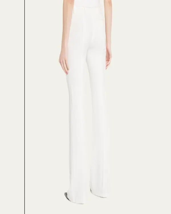 Alexander McQueen Leaf Crepe Suiting Pants
