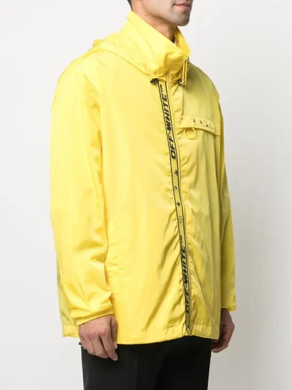 Off-White Logo-print Zip-up Windbreaker