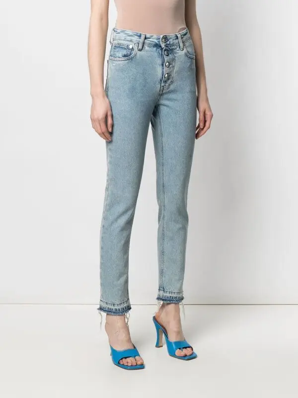 Off-White High-waisted Straight-leg Jeans
