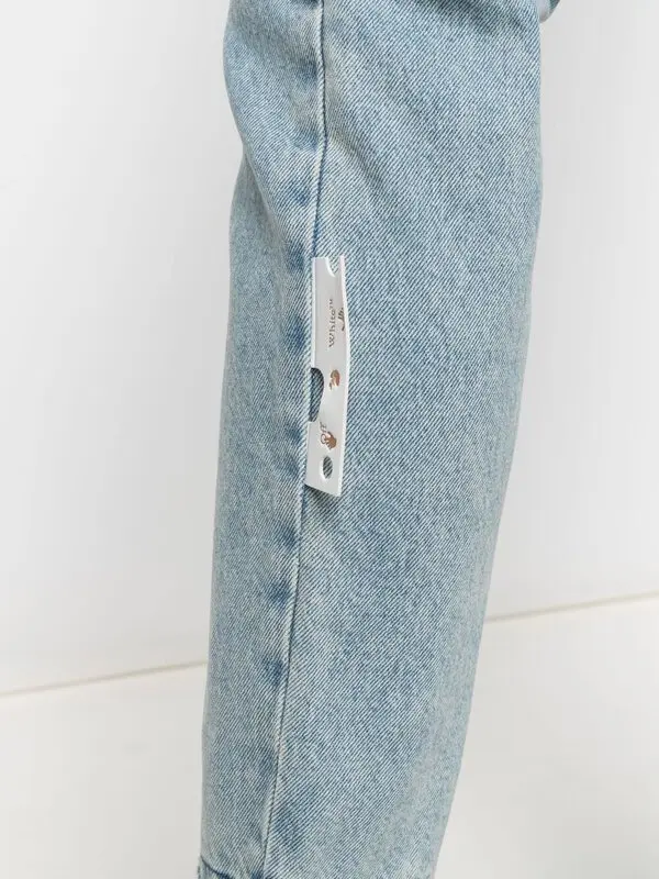 Off-White High-waisted Straight-leg Jeans