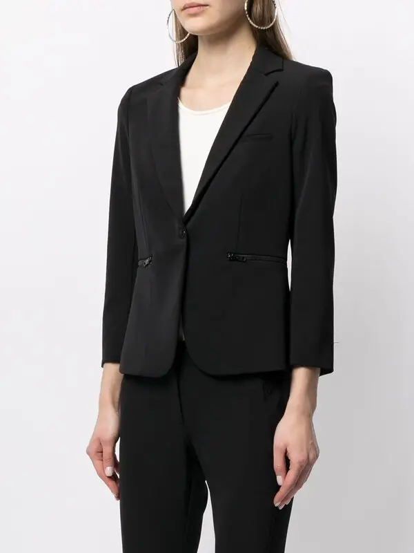 Veronica Beard Scuba Schoolboy Dickey Single-breasted Blazer
