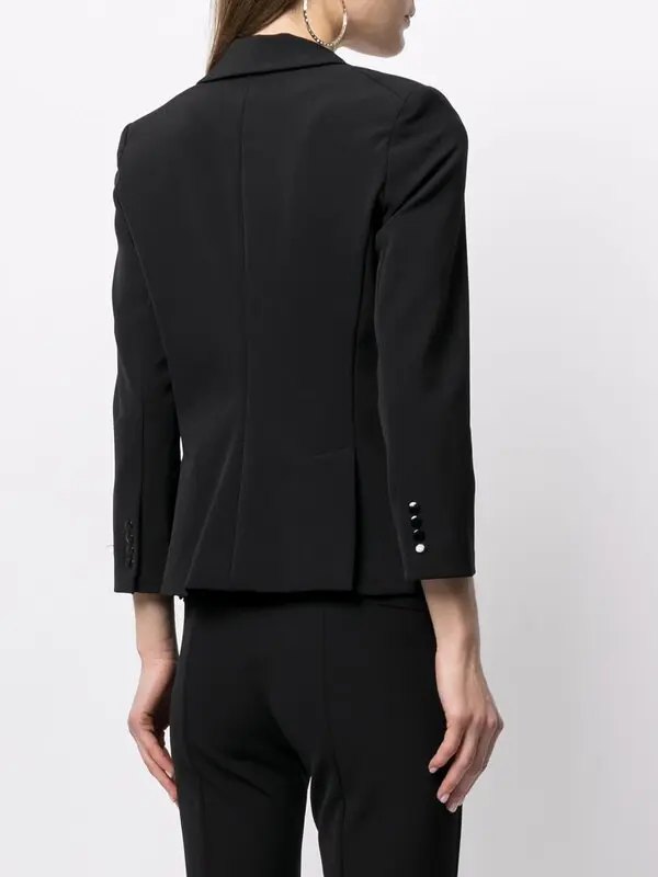 Veronica Beard Scuba Schoolboy Dickey Single-breasted Blazer