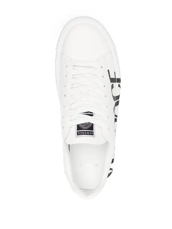 Versace Greca Logo-print Low-top Sneakers
