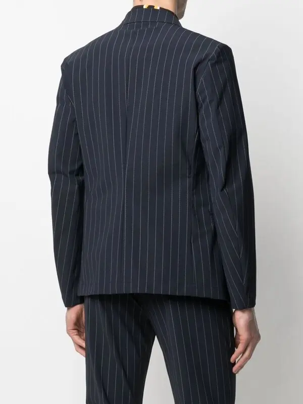 HYDROGEN Pinstripe Double-breasted Blazer
