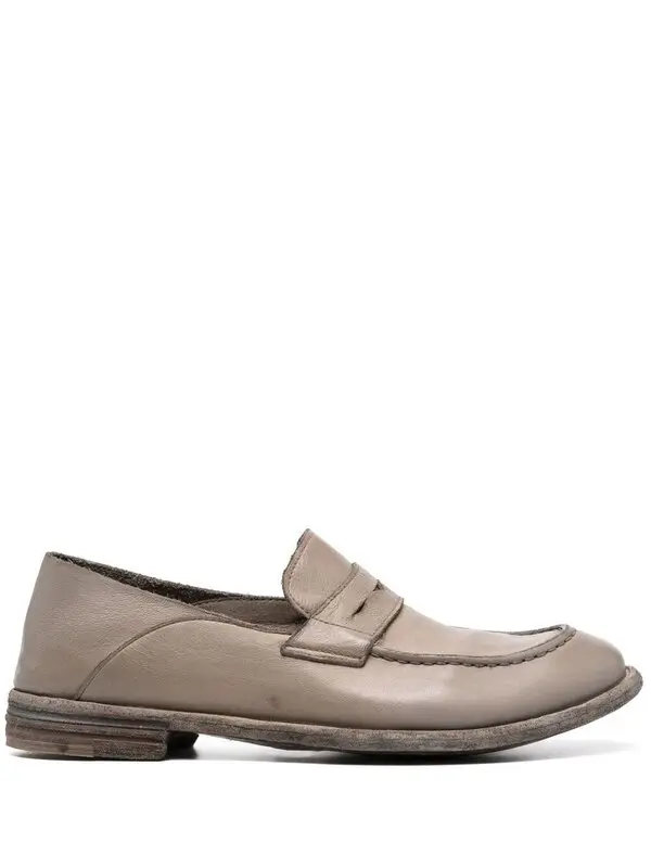 Officine Creative Pebbled Buffalo Leather Loafers