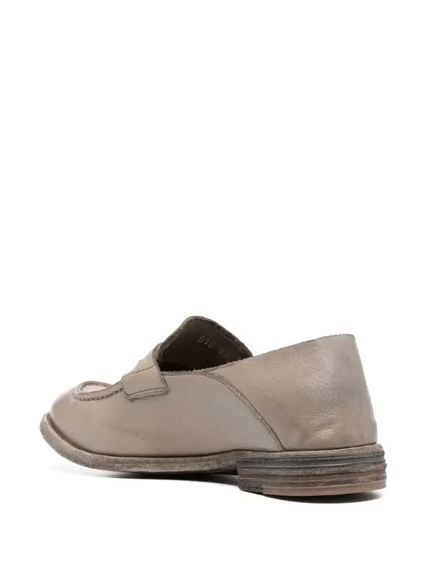 Officine Creative Pebbled Buffalo Leather Loafers