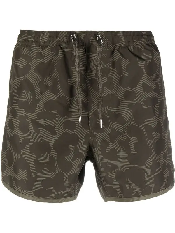 Neil Barrett Leopard-print Swim Shorts