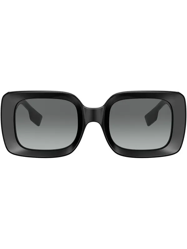 Burberry Delilah Rectangular Sunglasses - Black