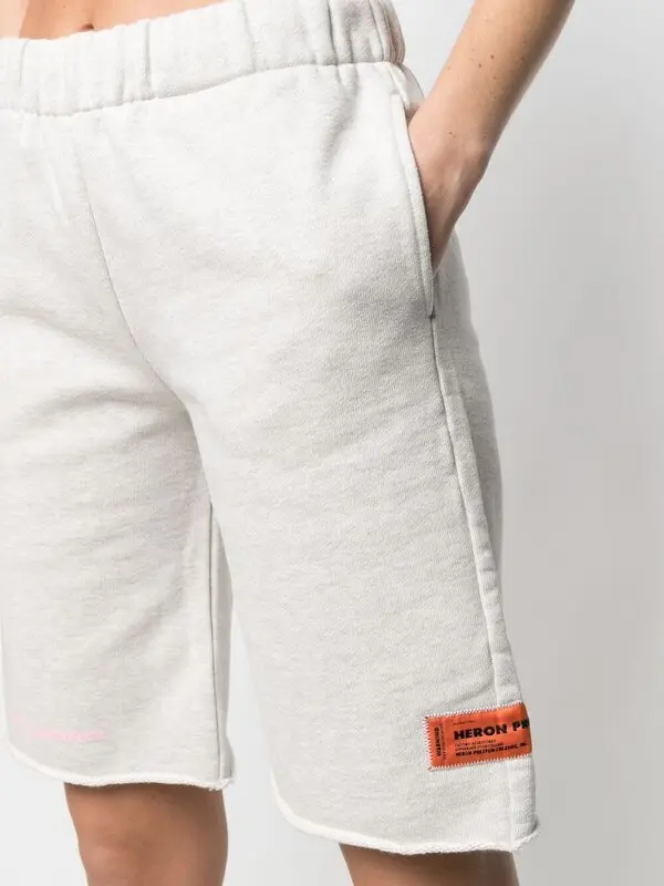 Heron Preston Logo Patch Knee-length Shorts