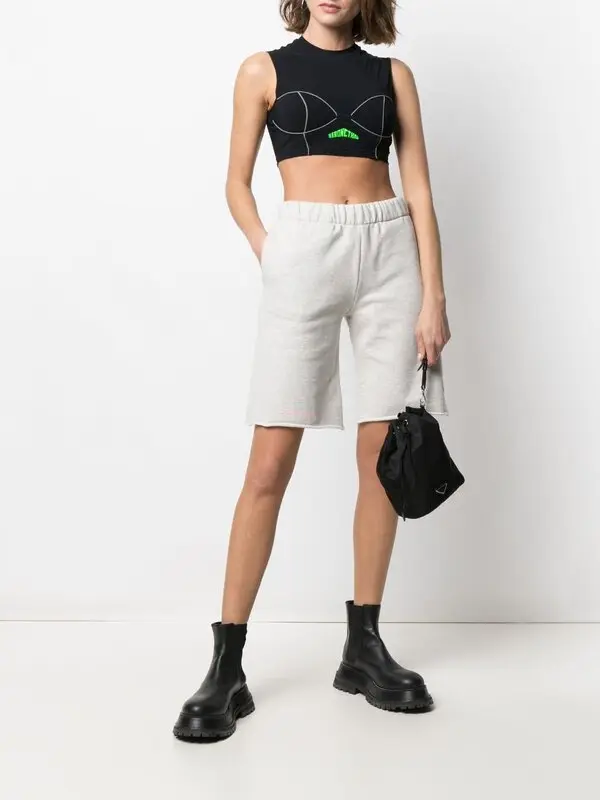 Heron Preston Logo Patch Knee-length Shorts