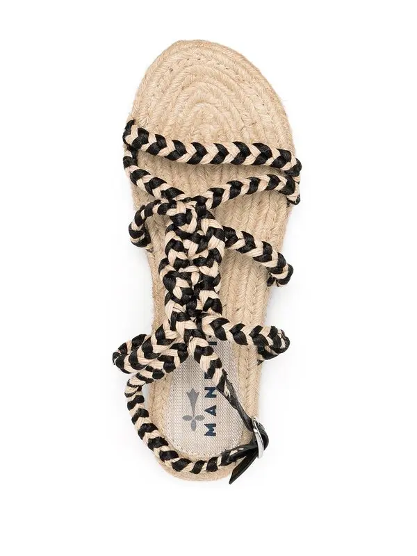 Manebí Flat Rope Sandals - Neutrals