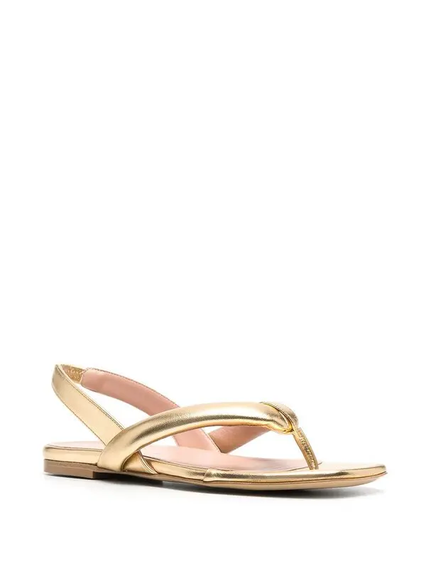 GIABORGHINI Thong Strap Slingback Sandals