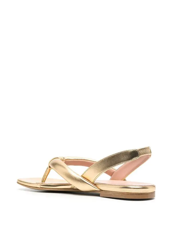 GIABORGHINI Thong Strap Slingback Sandals