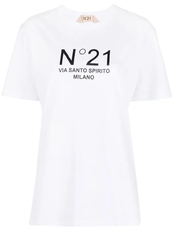 N°21 Cotton Logo Print T-shirt - White
