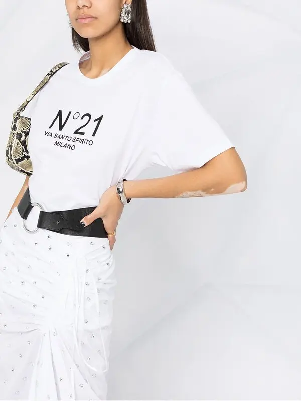 N°21 Cotton Logo Print T-shirt