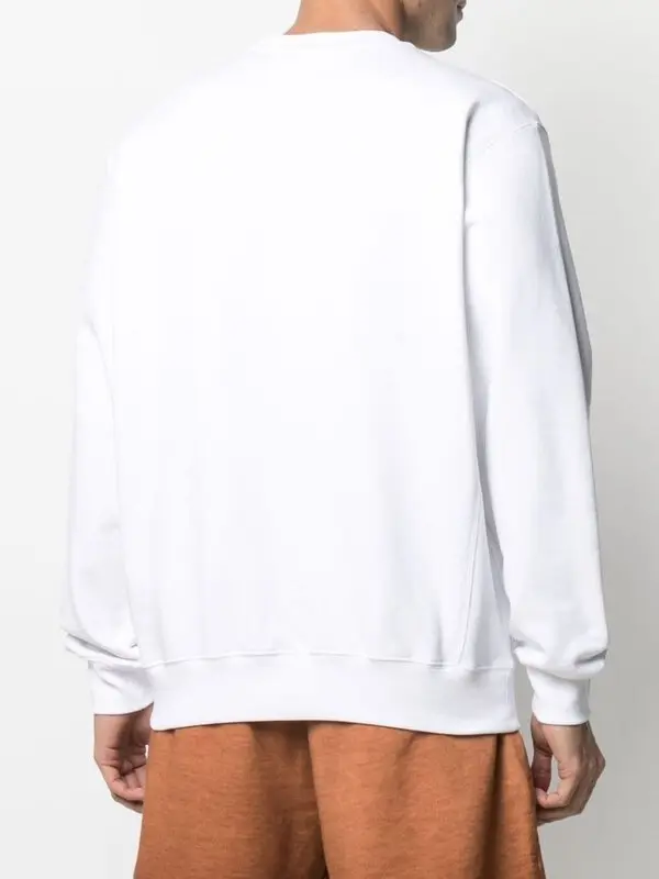 Opening Ceremony Cotton Jersey Fleece Sweatshirt - White