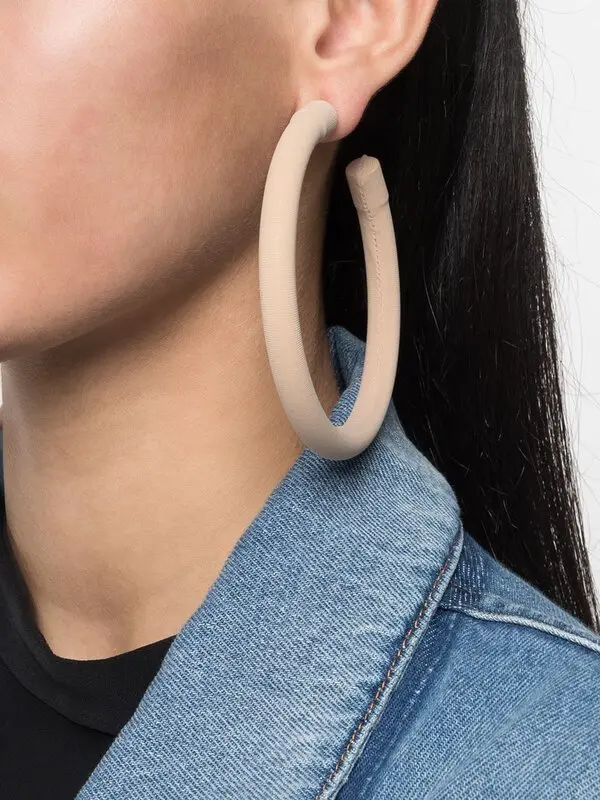 MAISON MARGIELA Large Open Hoop Earrings
