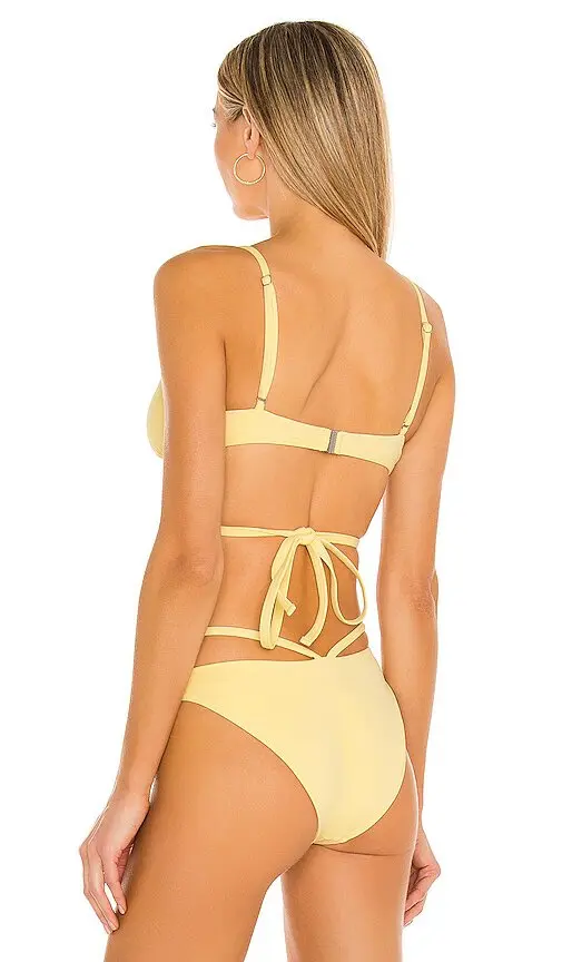 Simkhai Harlen Bikini Top In Yellow