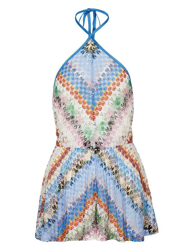 Missoni Halterneck Zig-zag Playsuit